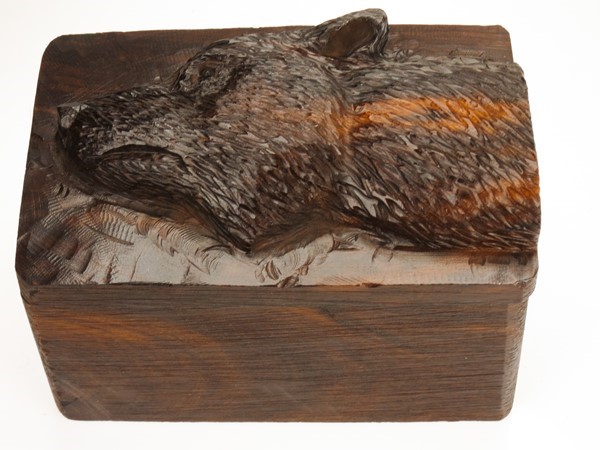 Rustic Bear Box - Ironwood Carving | EarthView