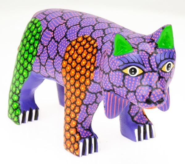 Bobcat - Oaxacan Wood Carving | EarthView